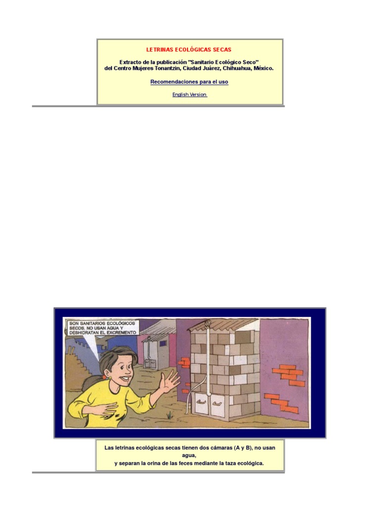Letrinas Ecológicas Secas | PDF
