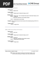 CME Trading Hours Overview | PDF