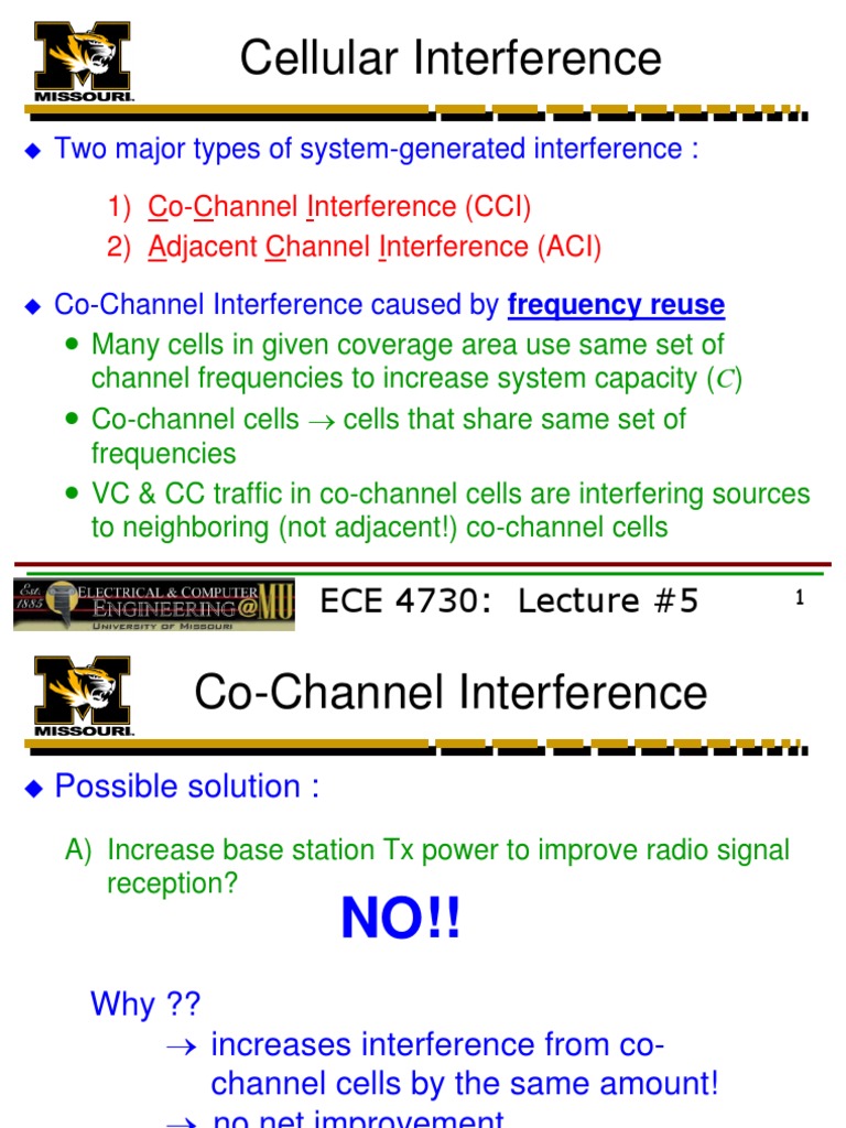 Cellular Interference | PDF | Cellular Network | Electromagnetic Interference