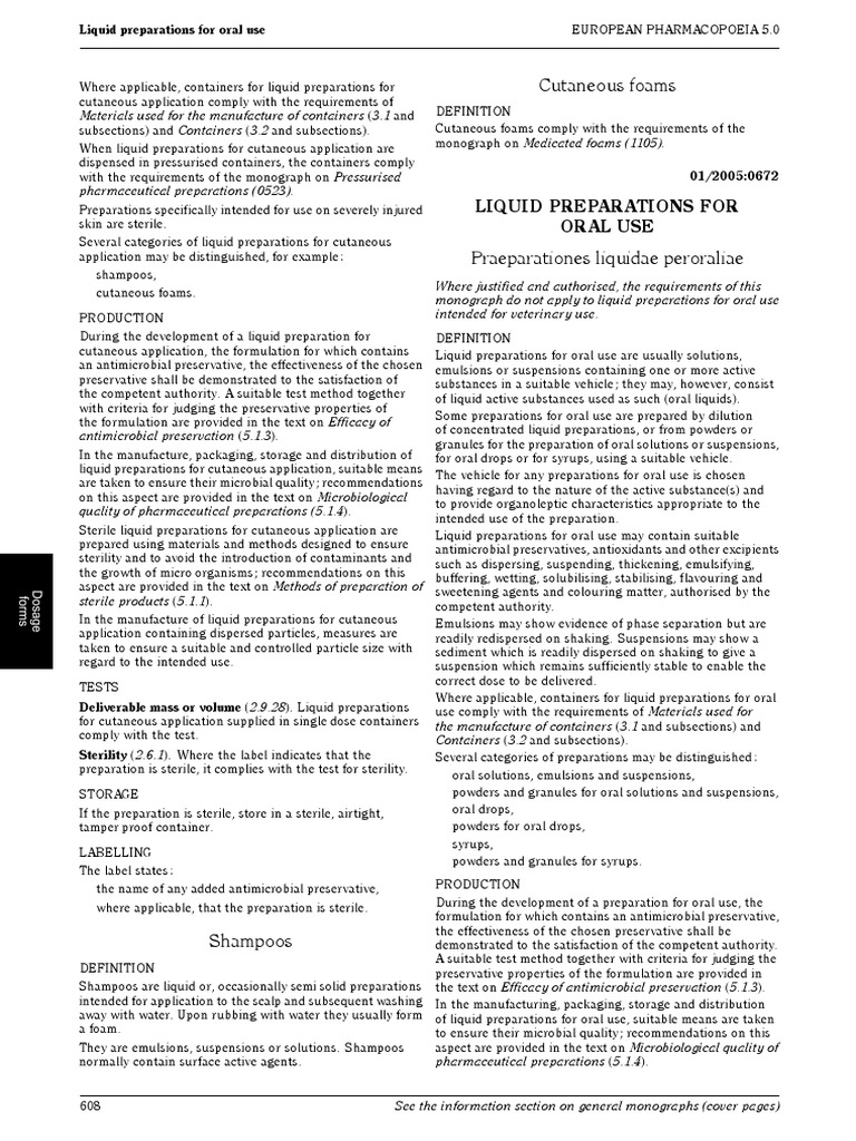 Oral Drop | PDF | Pharmaceutical Formulation | Emulsion