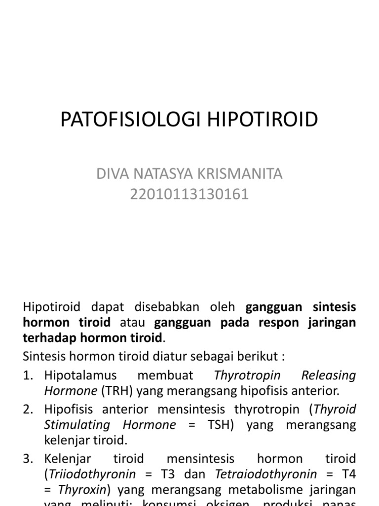 BBDM Patofis Hipotiroid | PDF
