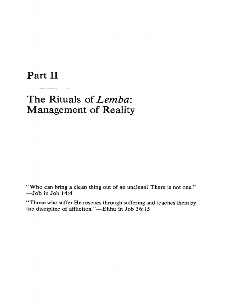 Lemba Rituals: Influence and Variants | PDF | Ethnography | Mythology