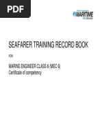 On Board Training Record Book For Deck Cadets PDF | PDF | Business