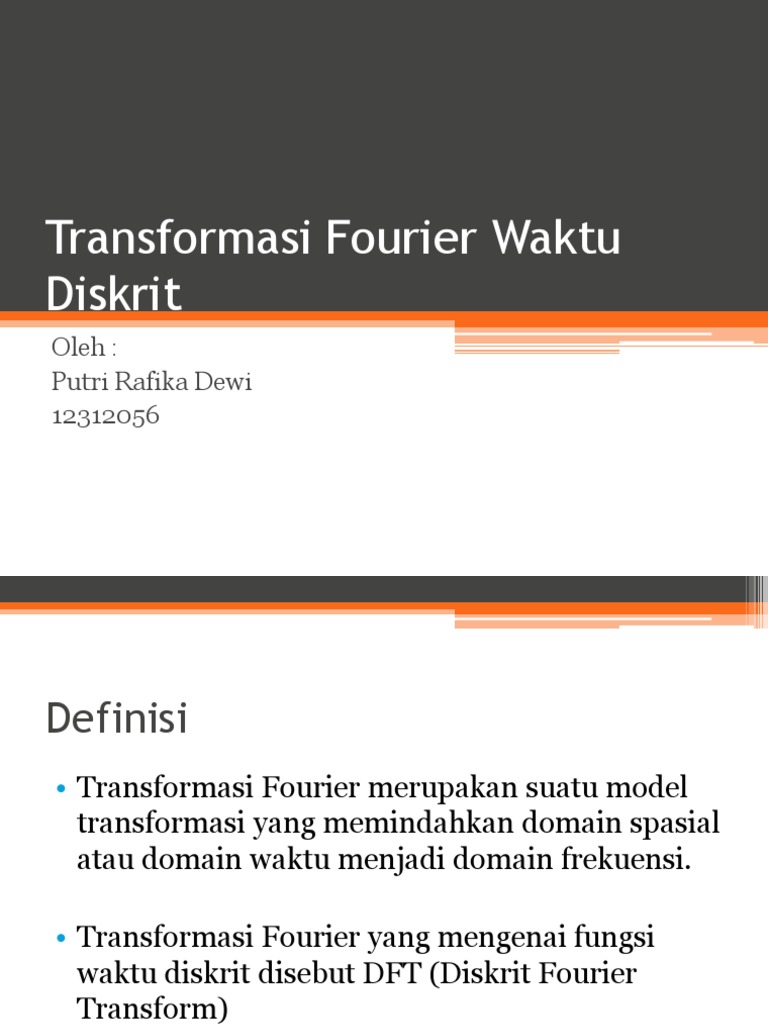 Discrete Fourier Transform (DFT) | PDF