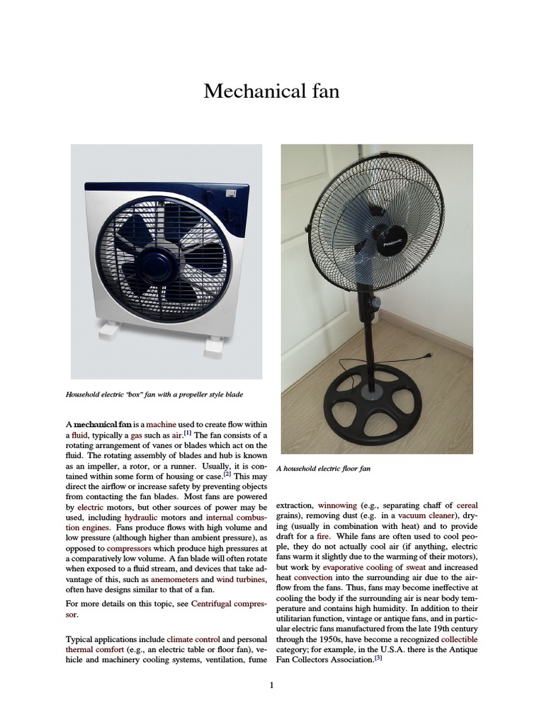 Mechanical Fan | PDF | Mechanical Fan | Engines