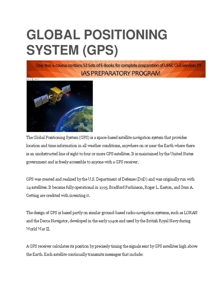Global Positioning System | PDF | Global Positioning System ...