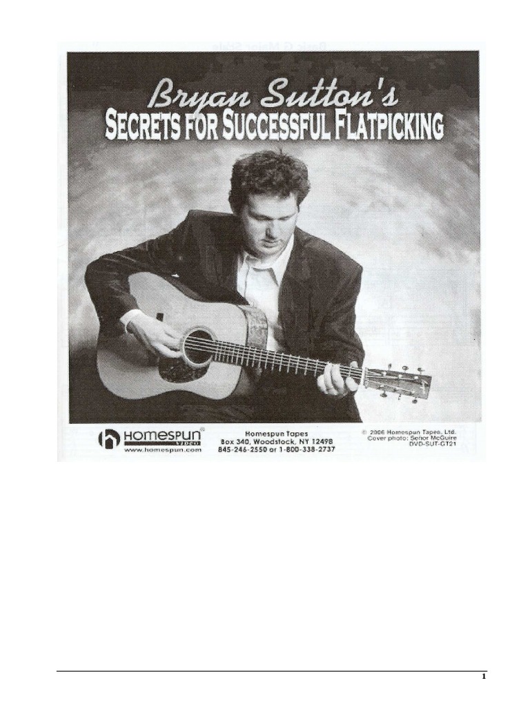 ! BRYAN SUTTON - Secrets For Successful Flatpicking | PDF