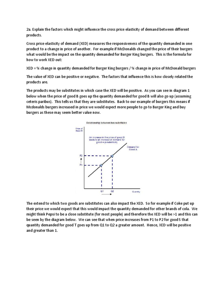 Elasticity Exam Paper Model Answers | PDF | Price Elasticity Of Demand ...