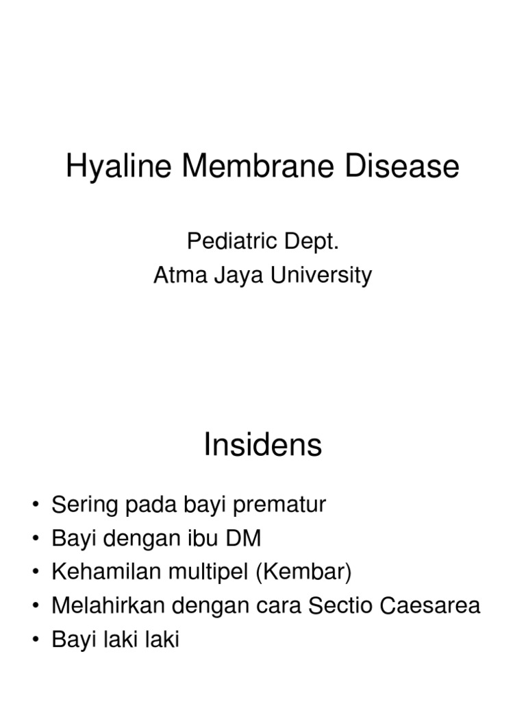 Hyaline Membrane Disease | Respiration | Pulmonology