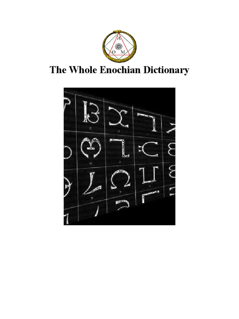 The Whole Enochian Dictionary | PDF | Foreign Language Studies