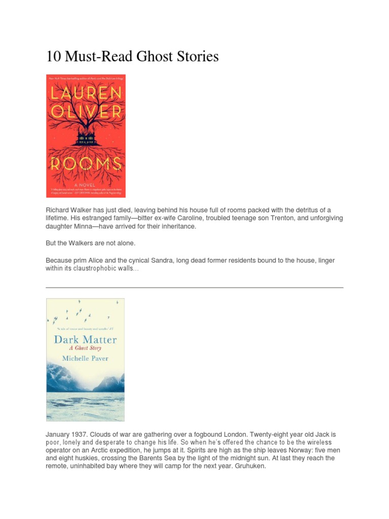 10 Must-Read Ghost Stories | PDF