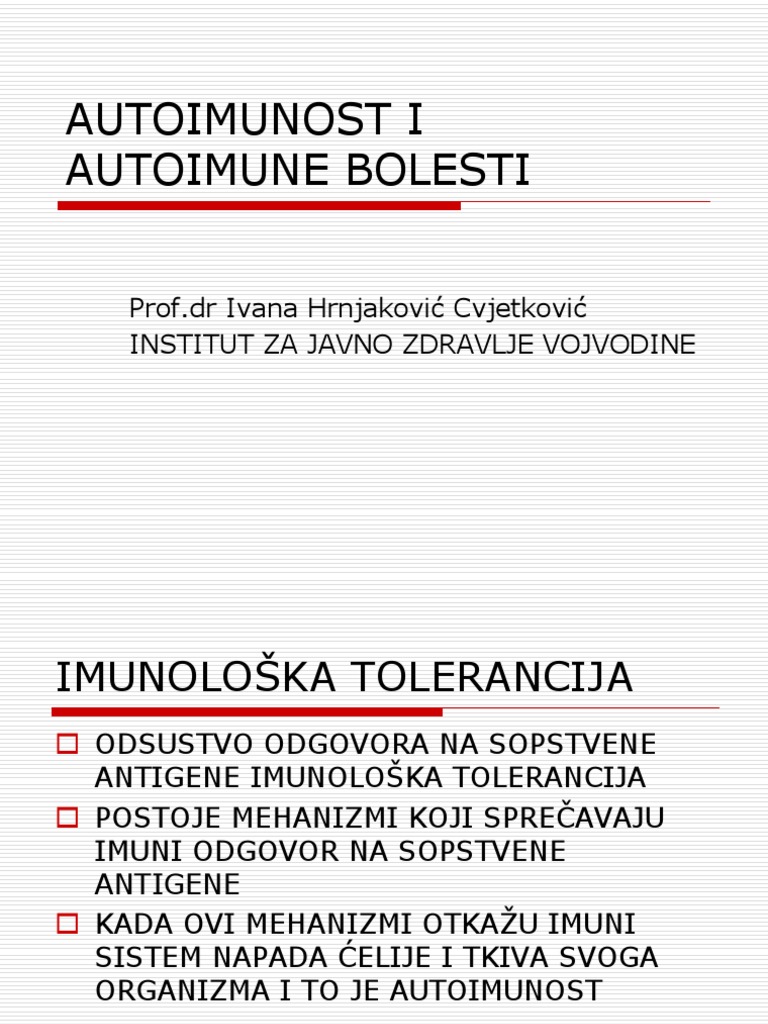 Autoimunost I Autoimune Bolesti | PDF