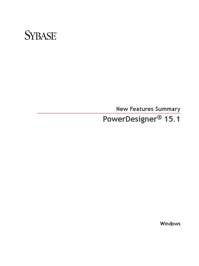 Powerdesigner 15.1: New Features Summary | PDF | Object (Computer ...