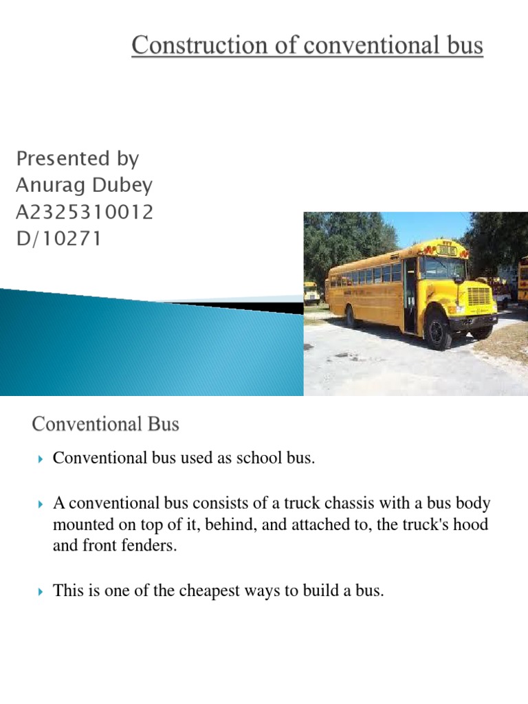 Conventional Bus | PDF | Transmission (Mechanics) | Door
