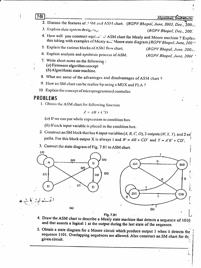 ASM Chart Features and Construction Techniques | PDF