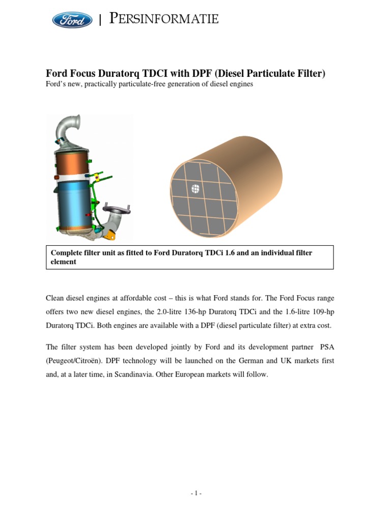 Ford Tech Fap Tdci NL | PDF | Diesel Engine | Turbocharger