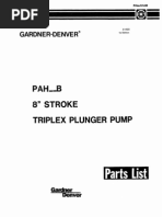 GD Triplex Pump Parts List | PDF | Pump | Valve