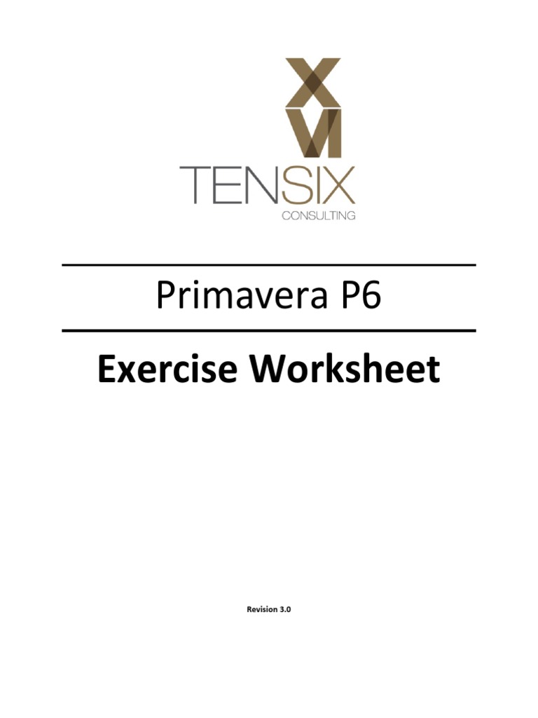 Primavera P6 Exercise Worksheet | PDF | Framing (Construction ...