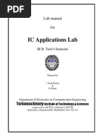 Microsoft Word - Lic Labmanual | PDF | Amplifier | Operational Amplifier