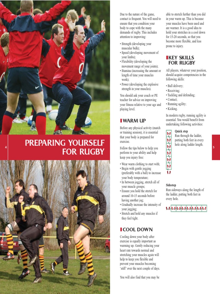 Preparing Yourself For Rugby | PDF | Rugby Football | Ball Games
