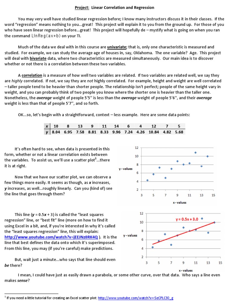 Correlation And Regression Pdf Correlation And Dependence Regression Analysis