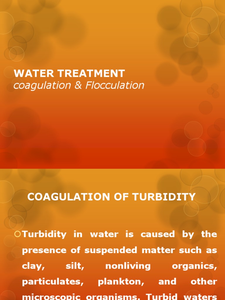 Coagulation Flocculation | Chemistry | Physical Sciences