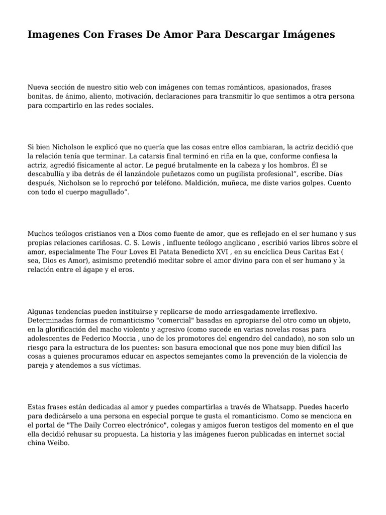 Imagenes Con Frases de Amor para Descargar Imá Genes | PDF | Ciencias sociales