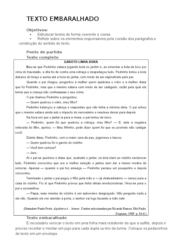 Texto Embaralhado | PDF