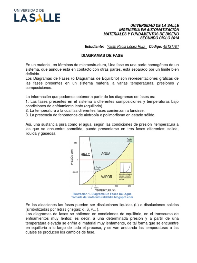 Diagramas de Fase | PDF | Diagrama de fases | Química Física