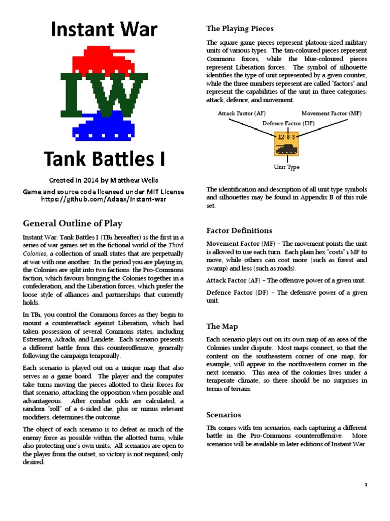 Instant War Rules | PDF | Command Line Interface | Infantry