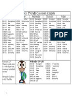 1st Grade Daily Schedule | PDF