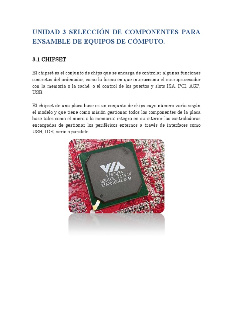 Selección de Componentes para Ensamble de PC | PDF | USB | Unidad ...