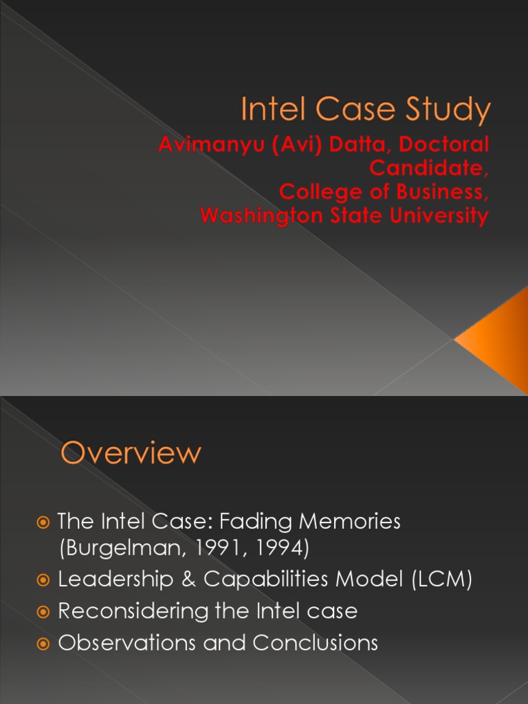 Intel Case Study | PDF | Intel | Microprocessor