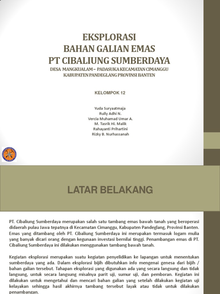 Eksplorasi PT CSD | PDF