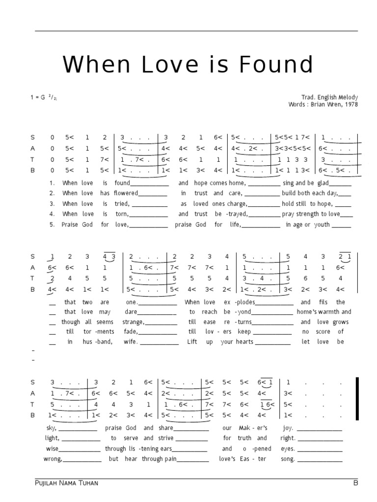 When Love Is Found | PDF