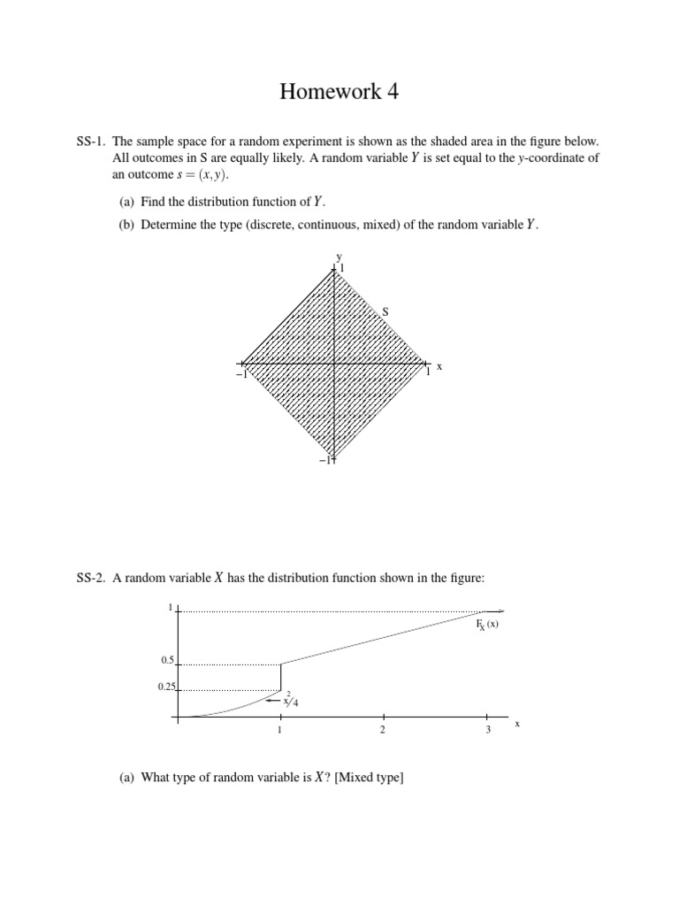 HW4 | PDF | Probability Distribution | Probability Density Function