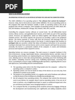 Operating Systems - Module 1 | PDF | Operating System | Process (Computing)