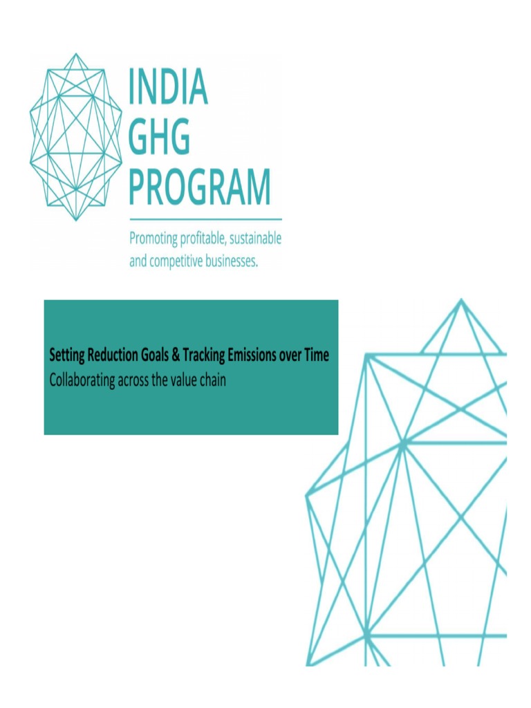 Setting Reduction Goals | PDF | Emission Intensity | Greenhouse Gas