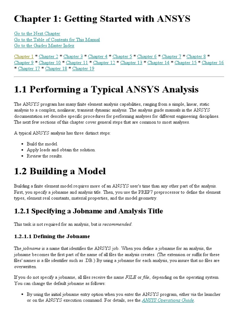 Ansys Basic | PDF | Finite Element Method | Computer File