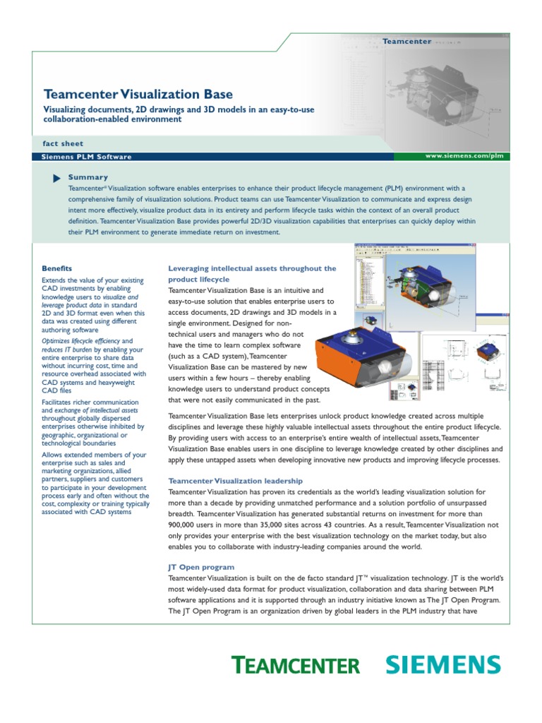 Teamcenter Visualization Base | PDF | Product Lifecycle | Computer ...