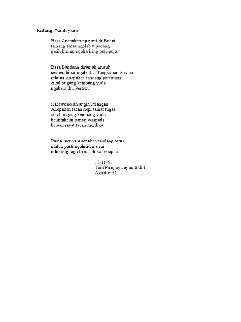 Kidung Sundayana | PDF