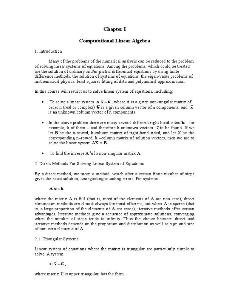 Gauss Elimination Method | Download Free PDF | System Of Linear ...