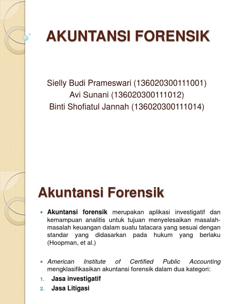 Panduan Lengkap Akuntansi Forensik | PDF | Hukum