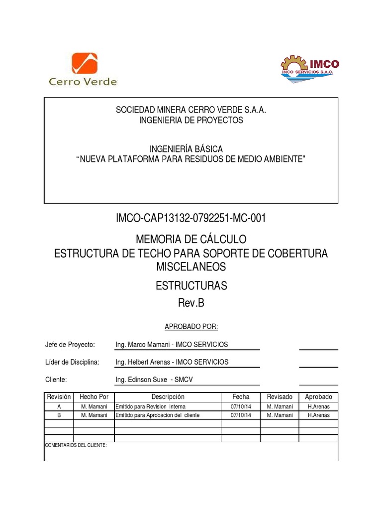 Estructura de Techo en Voladizo Metálico | PDF | Rigidez | Análisis ...