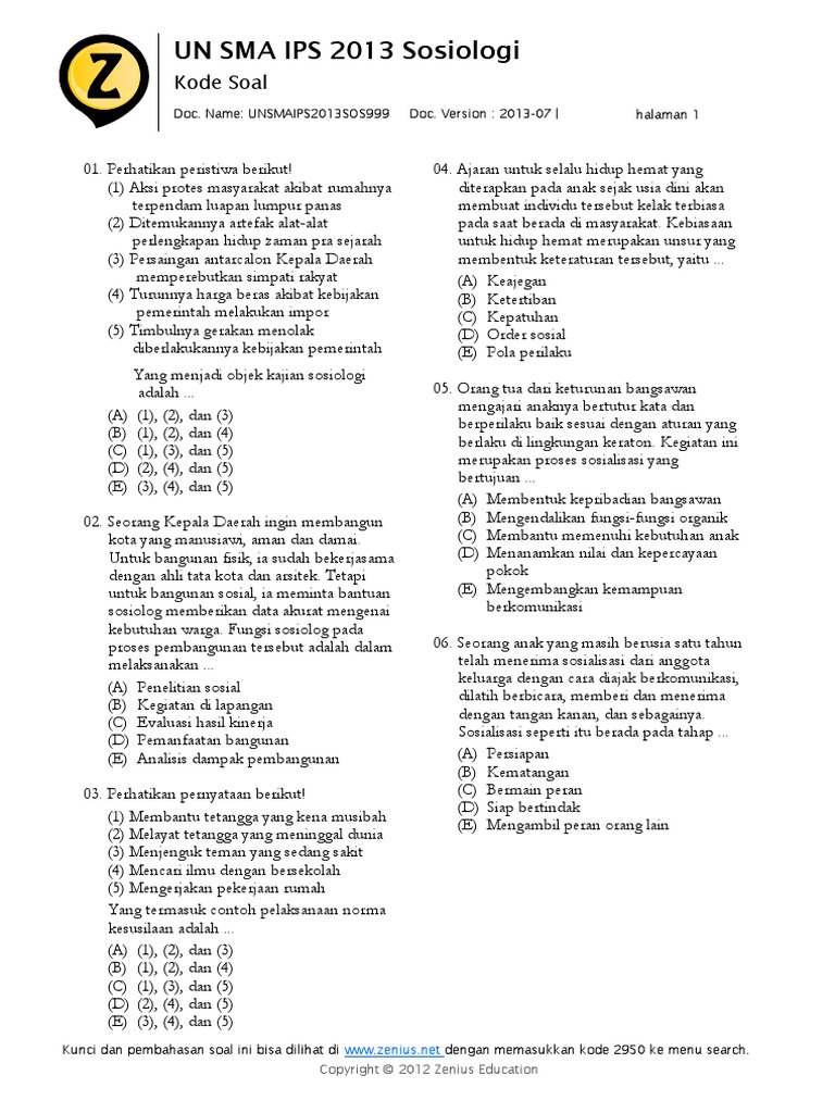 Latihan Soal Un | PDF