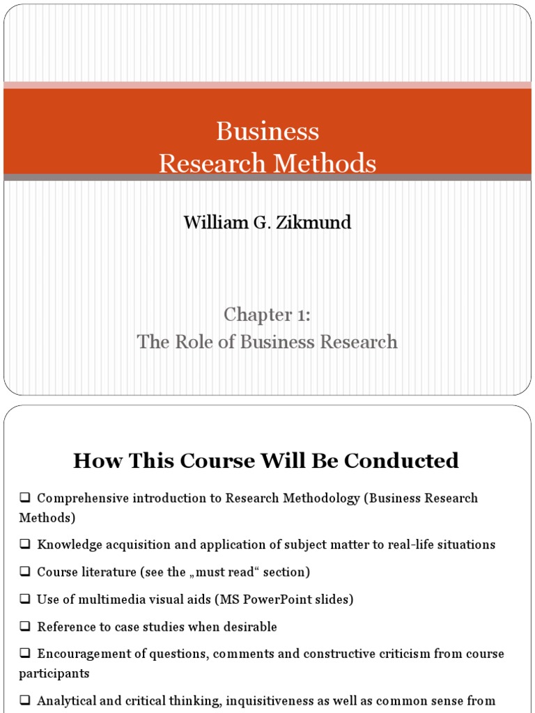 Business Research Methods Overview | PDF | Scientific Method | Science