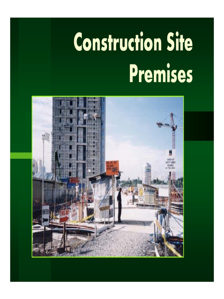Construction Site Premises 2 | PDF | Crane (Machine) | Fires