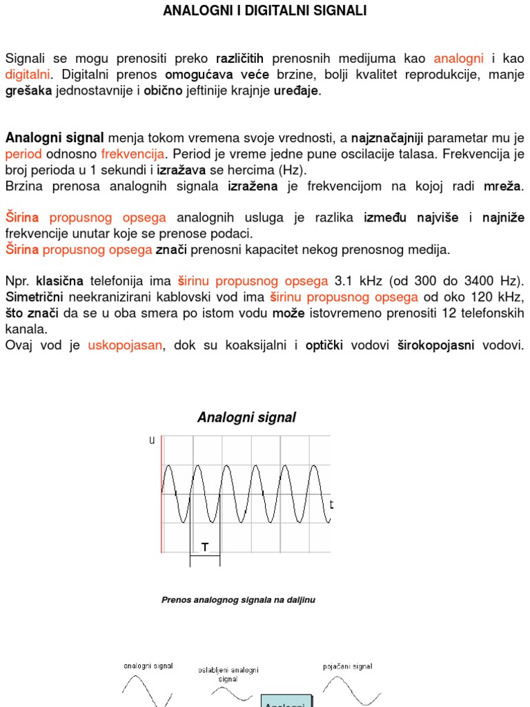 Analogni I Digitalni signali-PCM | PDF
