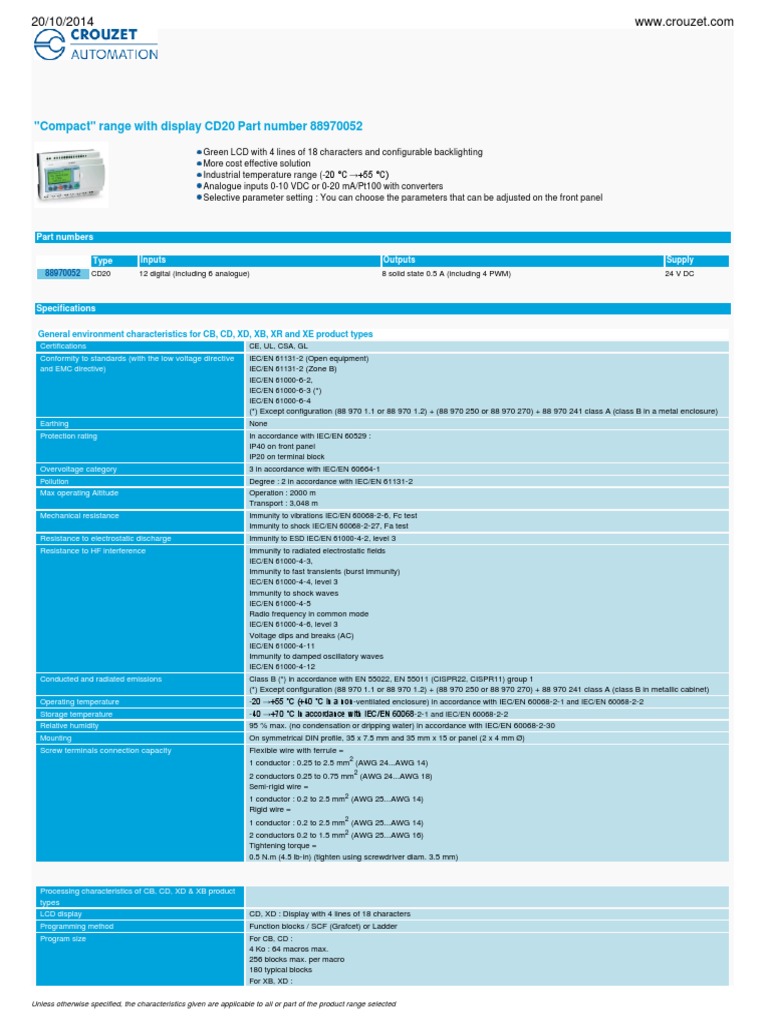 Millenium 3 Logic Controller Millenium 3 Essential Compact Range With ...