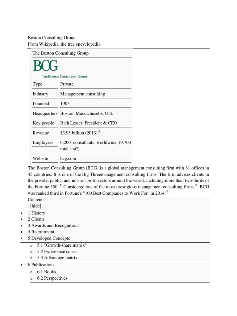 Boston Consulting Group | PDF | Business | Leadership